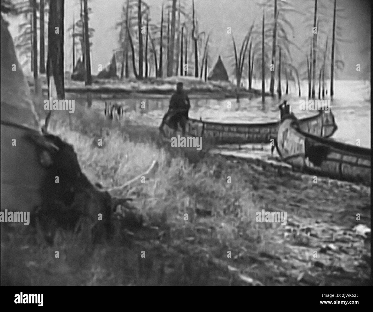 Last of the Mohicans vintage movie screen Stock Photo - Alamy
