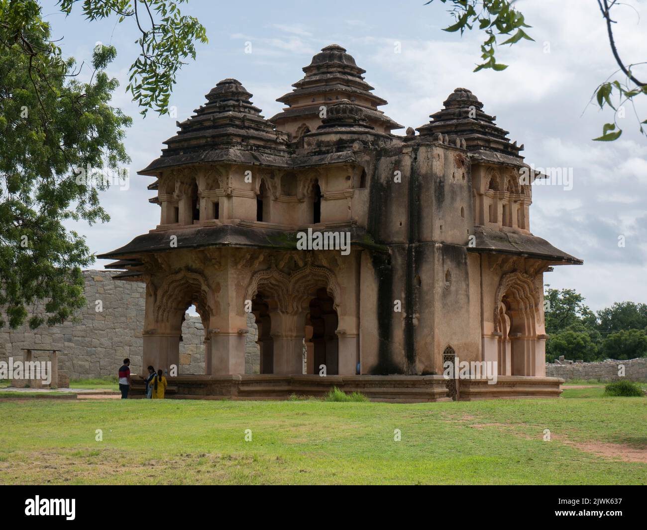 The enclosure contains the Lotus Mahal the latter being a two-storey ...