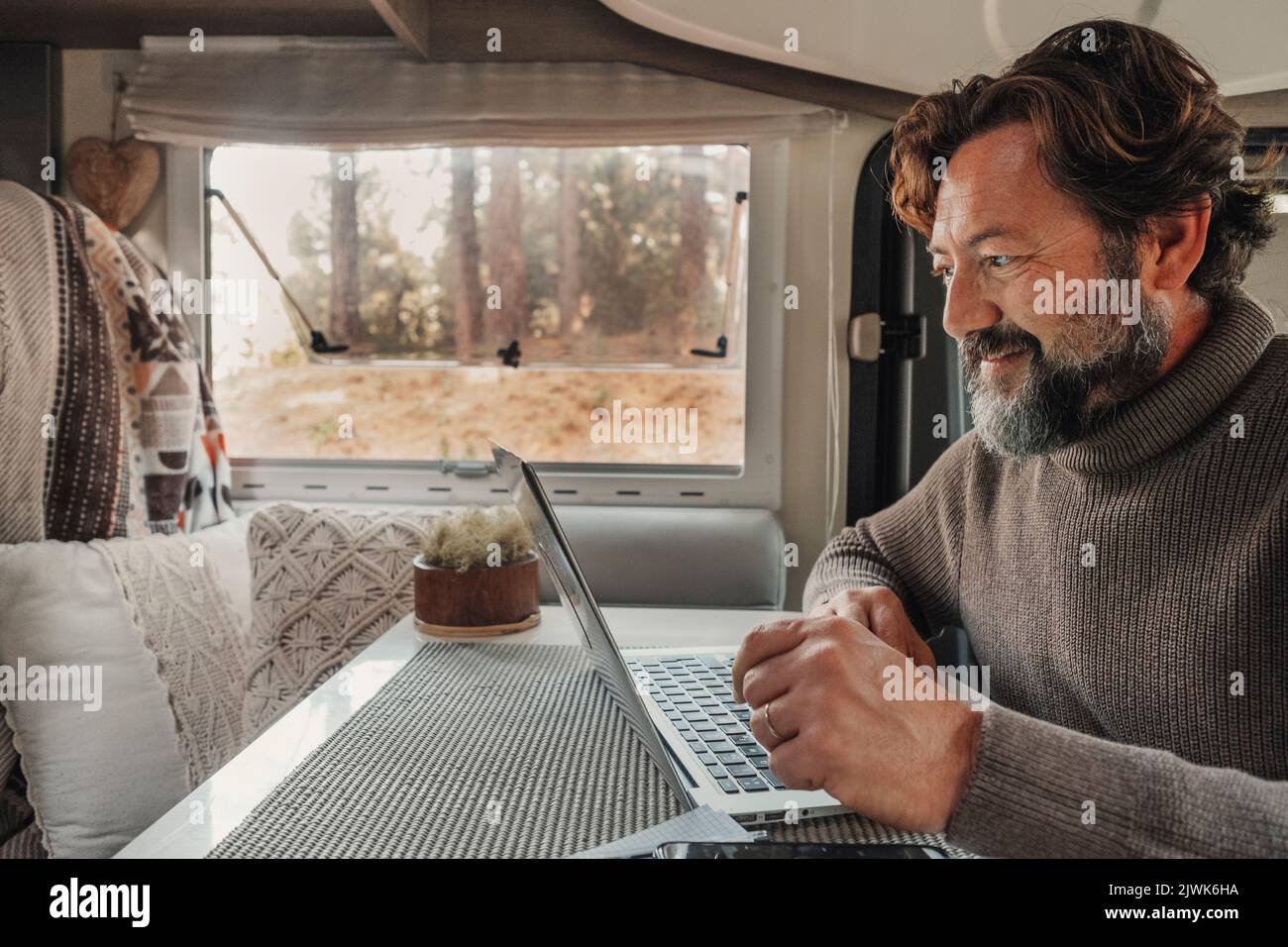 Luxury caravan inside hi-res stock photography and images - Alamy