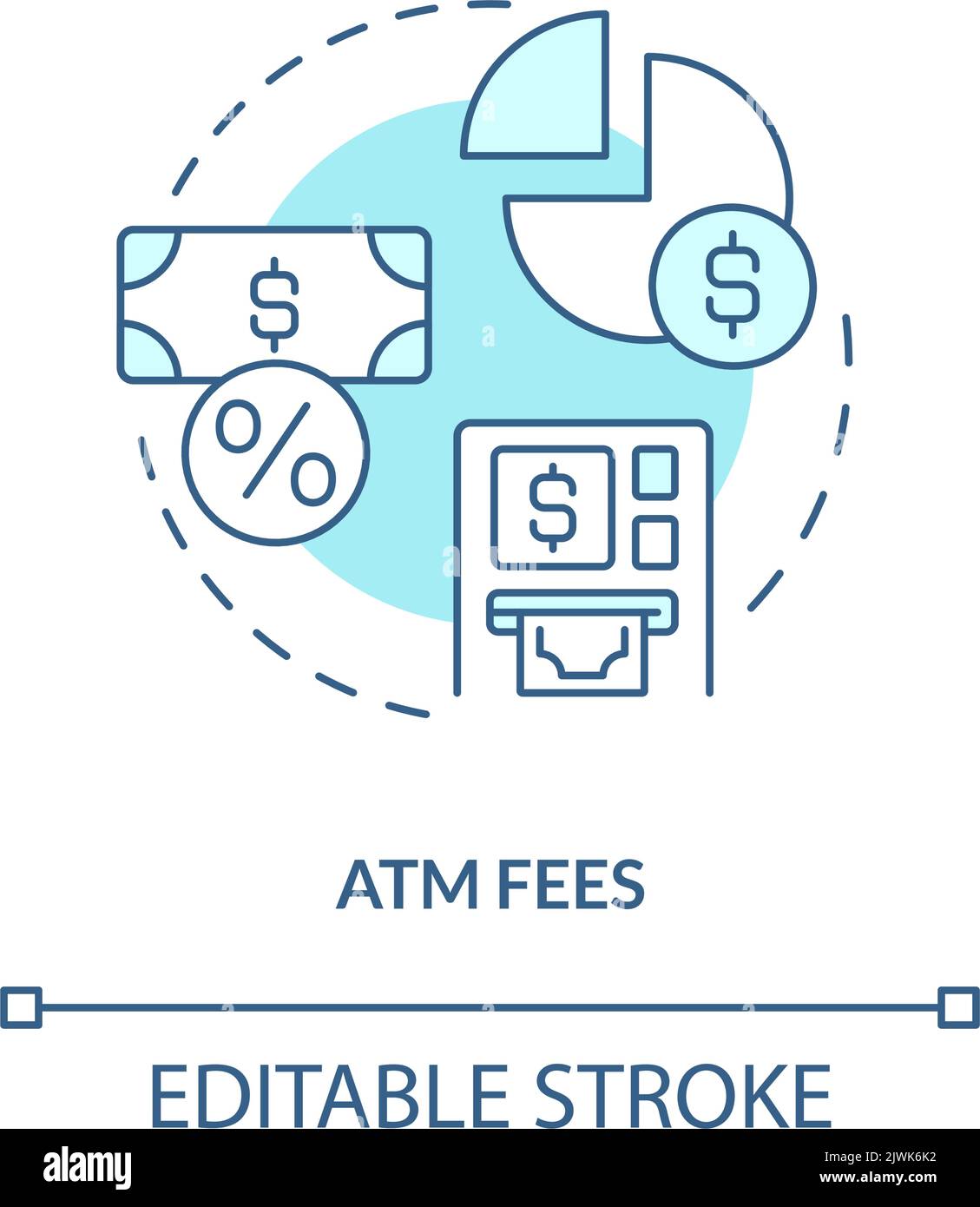 Fees at the atm Stock Vector Images - Alamy