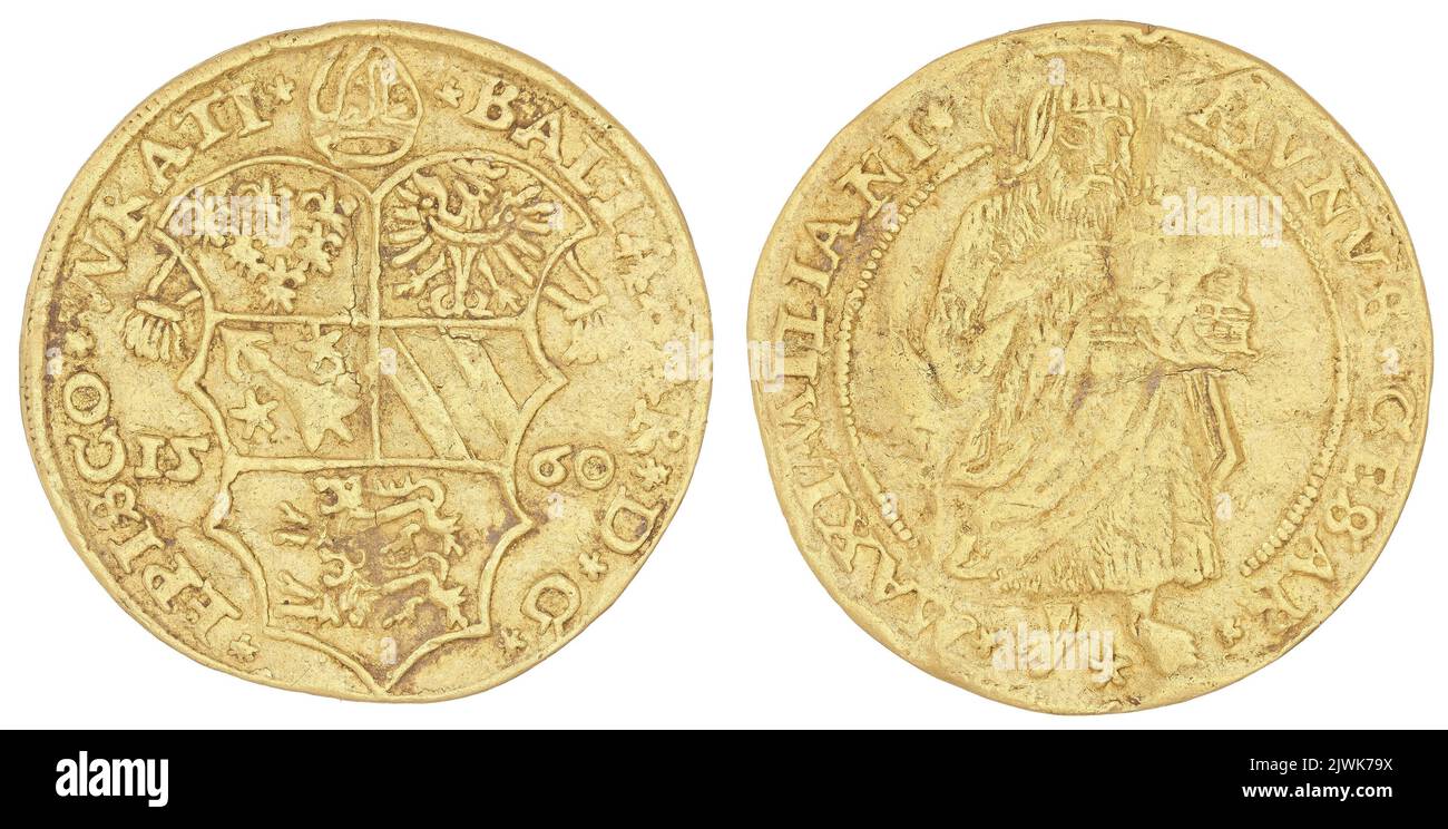 ducat. Baltazar von Promnitz (książę nyski ; biskup wrocławski ; 1539 ...