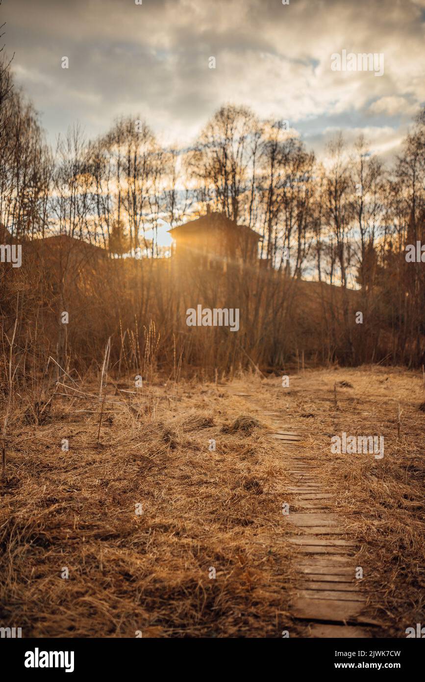 Typical rural russian landscape hi-res stock photography and images - Alamy