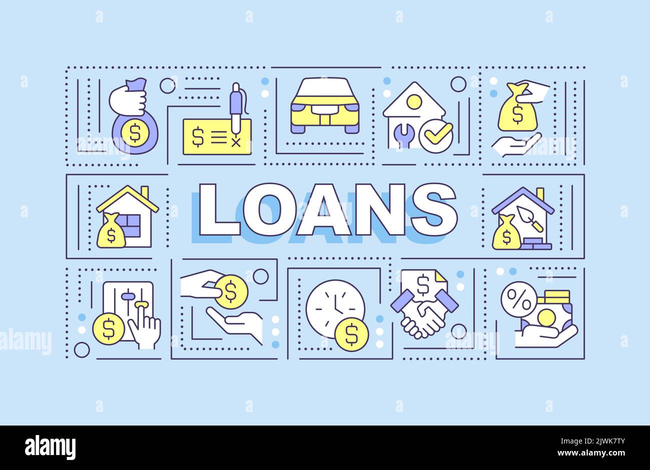 Loan word cloud Stock Vector Images - Alamy