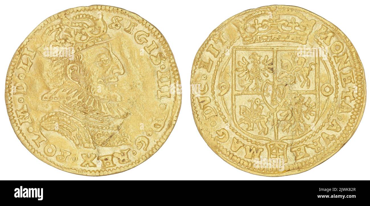 Lithuanian ducat. Sapieha Lew (1590-1591), mint manager, Zygmunt III ...