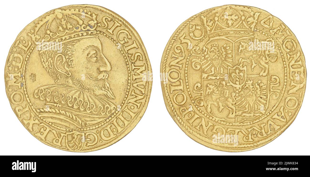 ducat. Zygmunt III Waza (król polski ; 1587-1632), ruler, Firlej Jan ...
