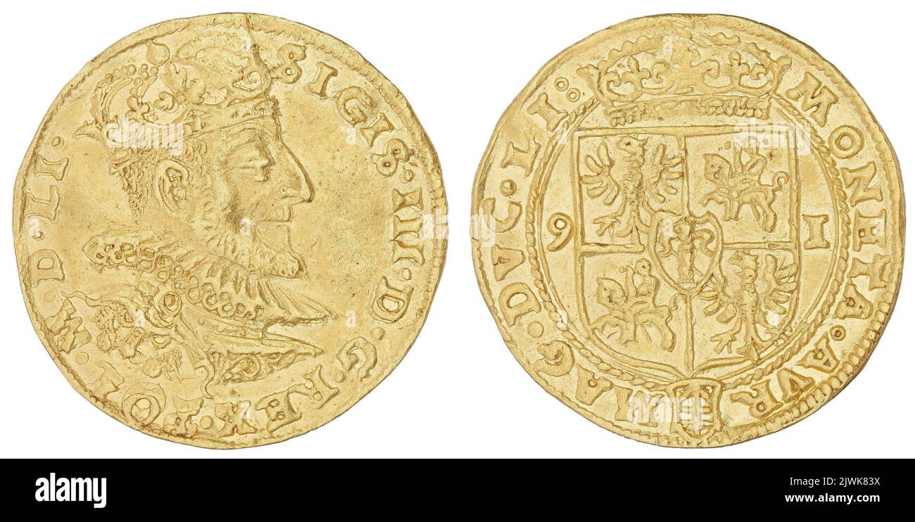 Lithuanian ducat. Sapieha Lew (1590-1591), mint manager, Zygmunt III ...