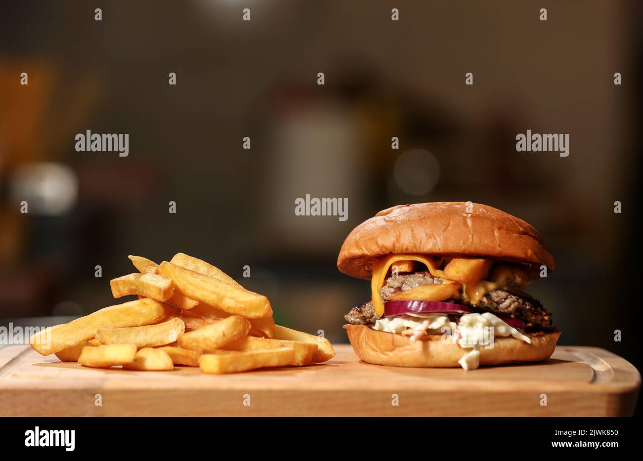 fast food burger junk food Stock Photo - Alamy