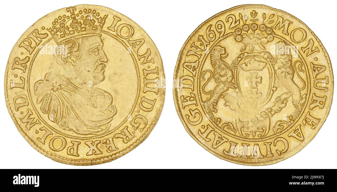 Gdańsk ducat. Jan III Sobieski (król polski ; 1674-1696), ruler Stock ...