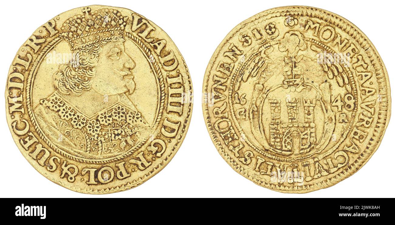 Toruń ducat. Rogge, Gerhard (fl. 1639-1657), mint tenant, Władysław IV ...