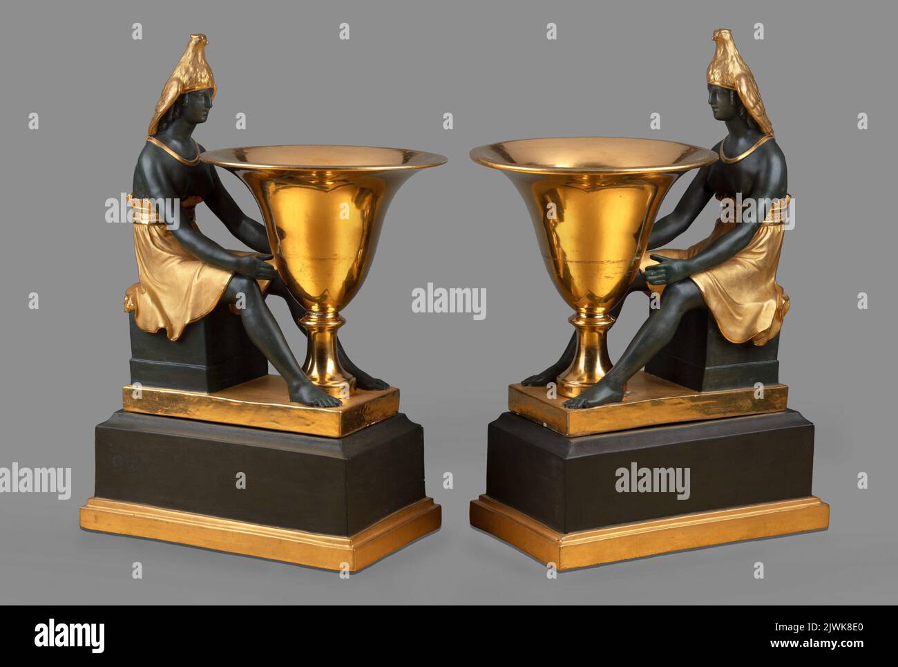 Pair of rhytons. Sevres, factory Stock Photo - Alamy