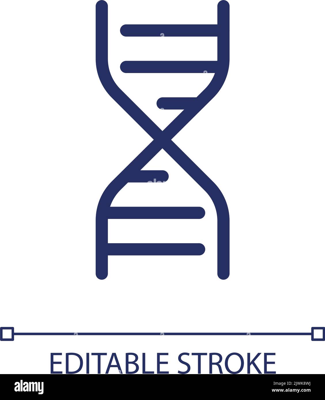 DNA structure pixel perfect linear ui icon Stock Vector Image & Art - Alamy