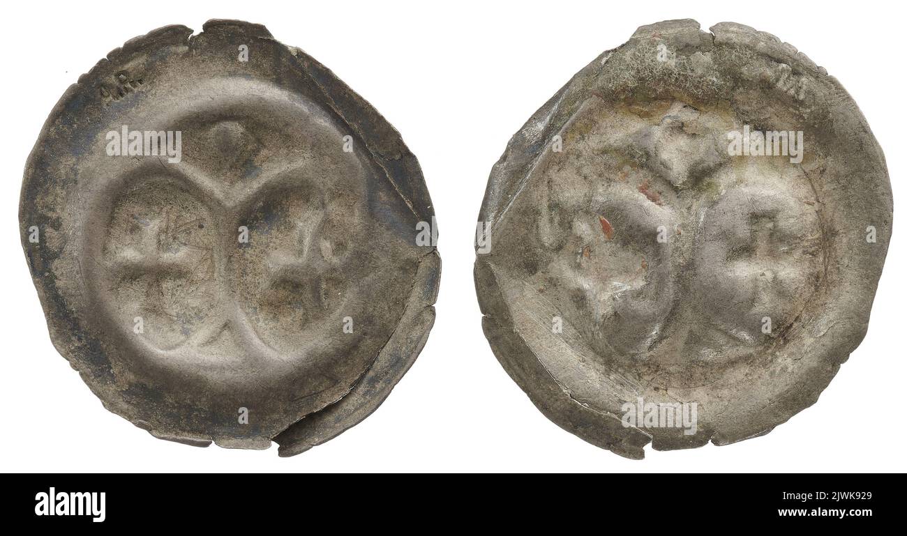 bracteate denarius. Zakon krzyżacki (1190-), issuer Stock Photo - Alamy