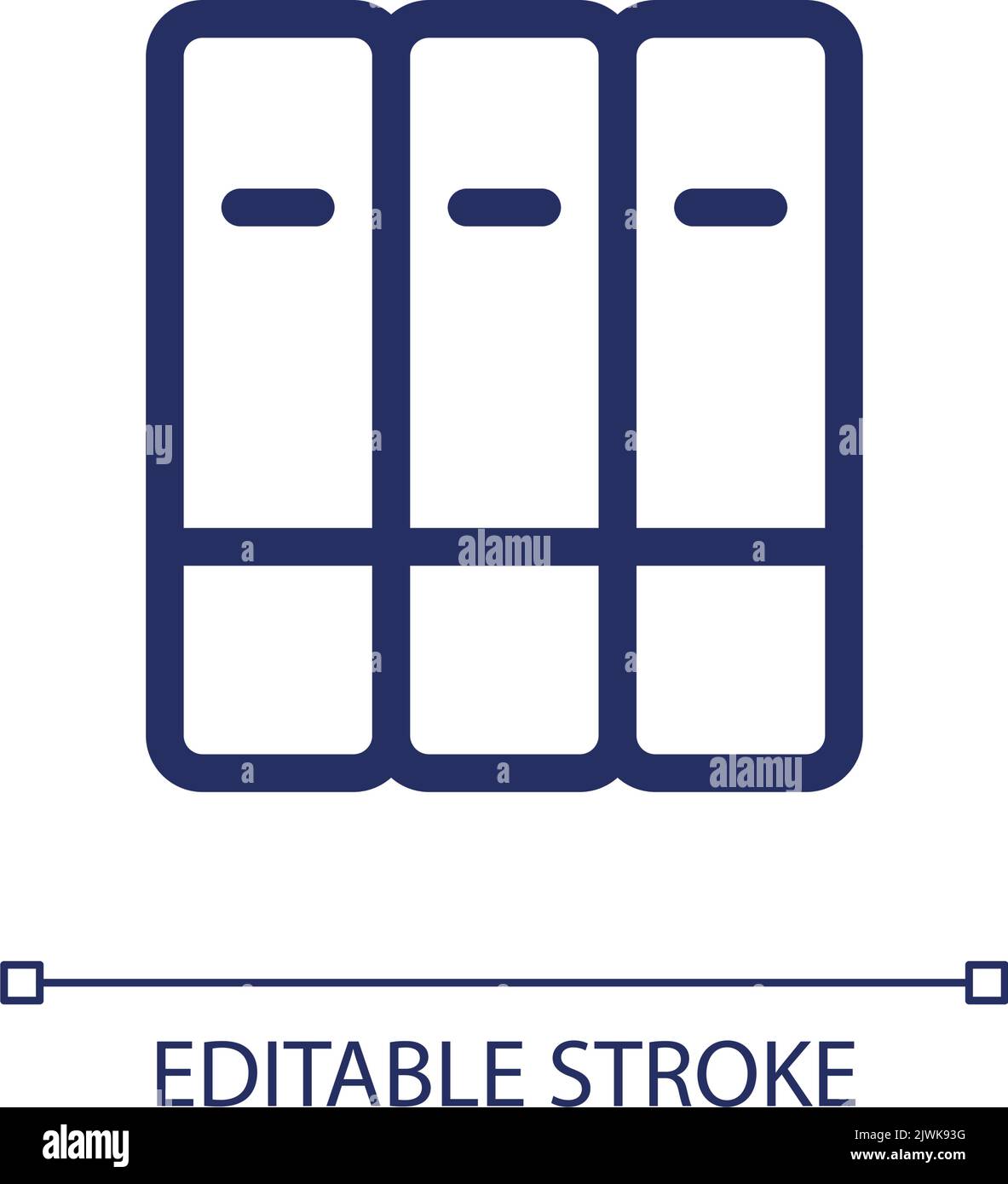 Organize bookshelf pixel perfect linear ui icon Stock Vector Image & Art - Alamy