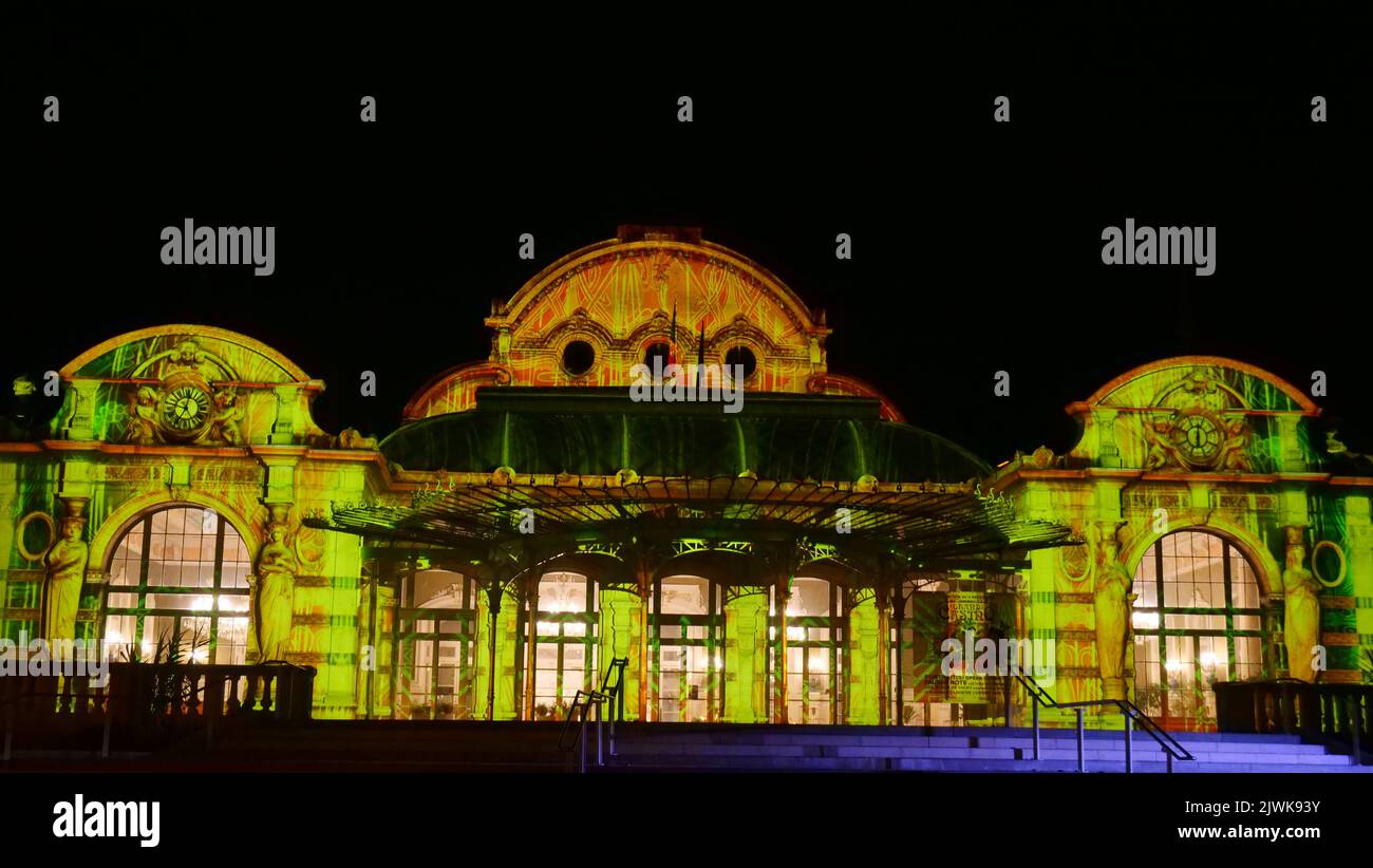 Lightshow on the theme "Vichy and the European spa cities", Vichy ...