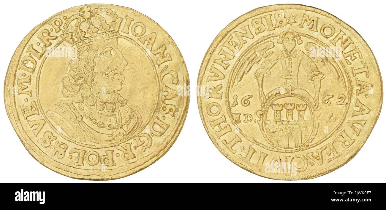 Toruń 2 ducats. Lauer Hans Dawid (1649-1669), mint tenant, Jan II ...