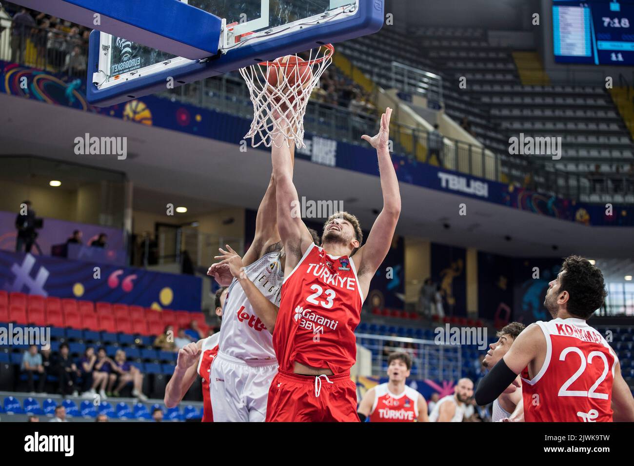 Tbilisi, Georgia, 06 September 2022, Turkey's Alperen Sengun pictured ...