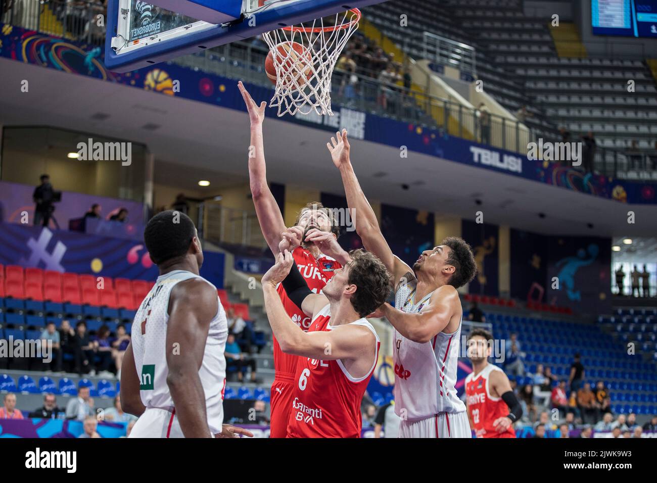 Tbilisi, Georgia, 06 September 2022, Turkey's Sertac Sanli and Belgium ...