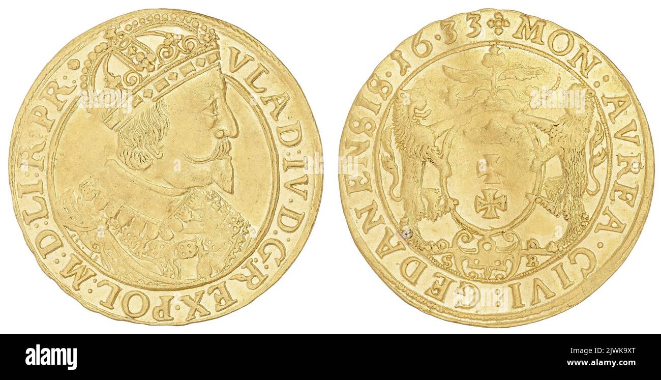 Gdańsk ducat. Władysław IV Waza (król polski ; 1632-1648), ruler ...