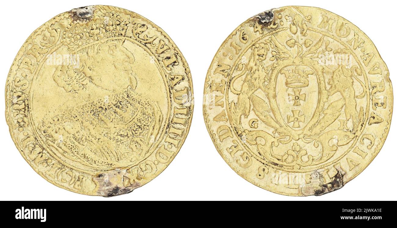 Gdańsk ducat. Rogge, Gerhard (fl. 1639-1657), mint tenant, Władysław IV ...