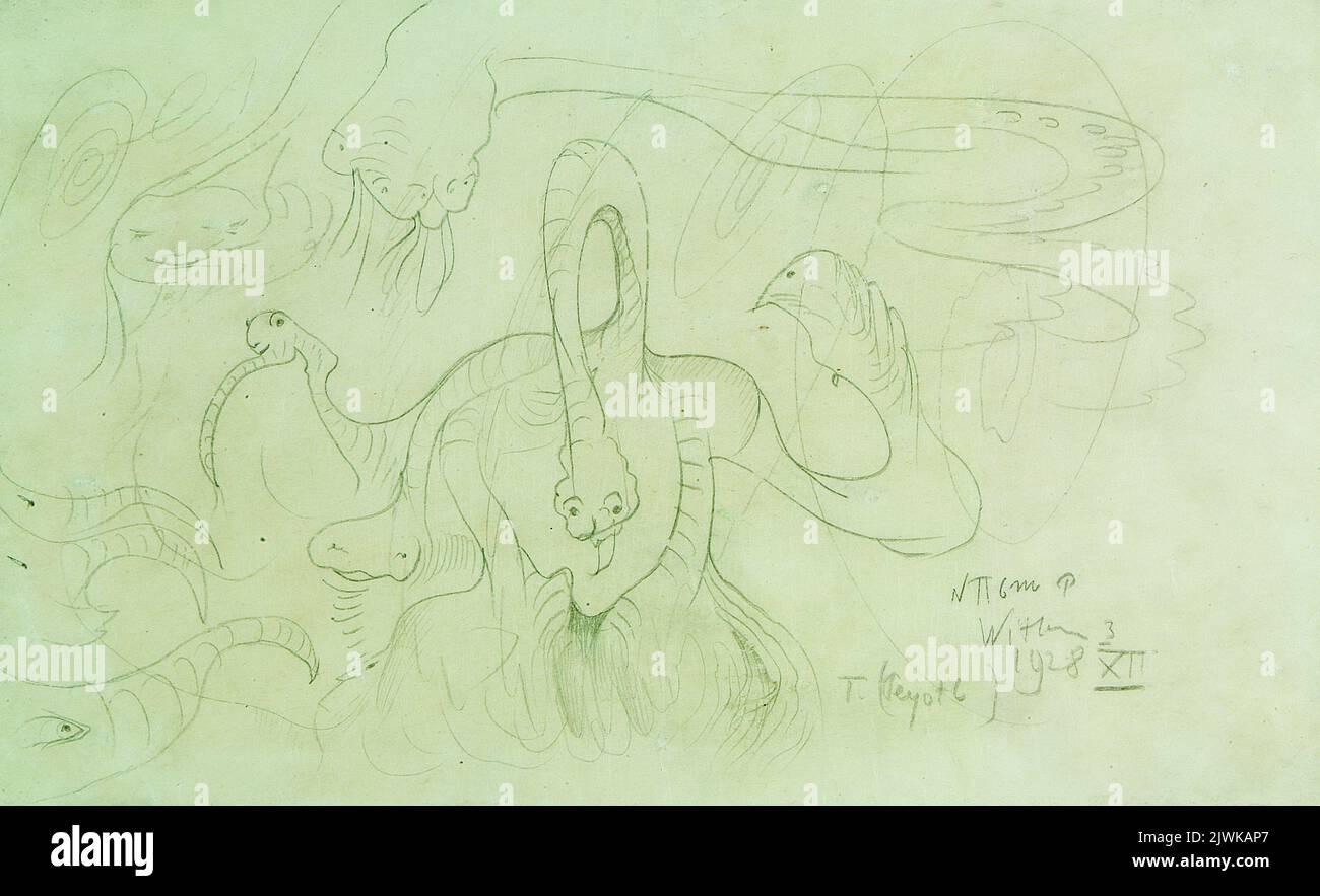 Peyote drawing. Witkiewicz, Stanisław Ignacy (1885-1939), draughtsman ...