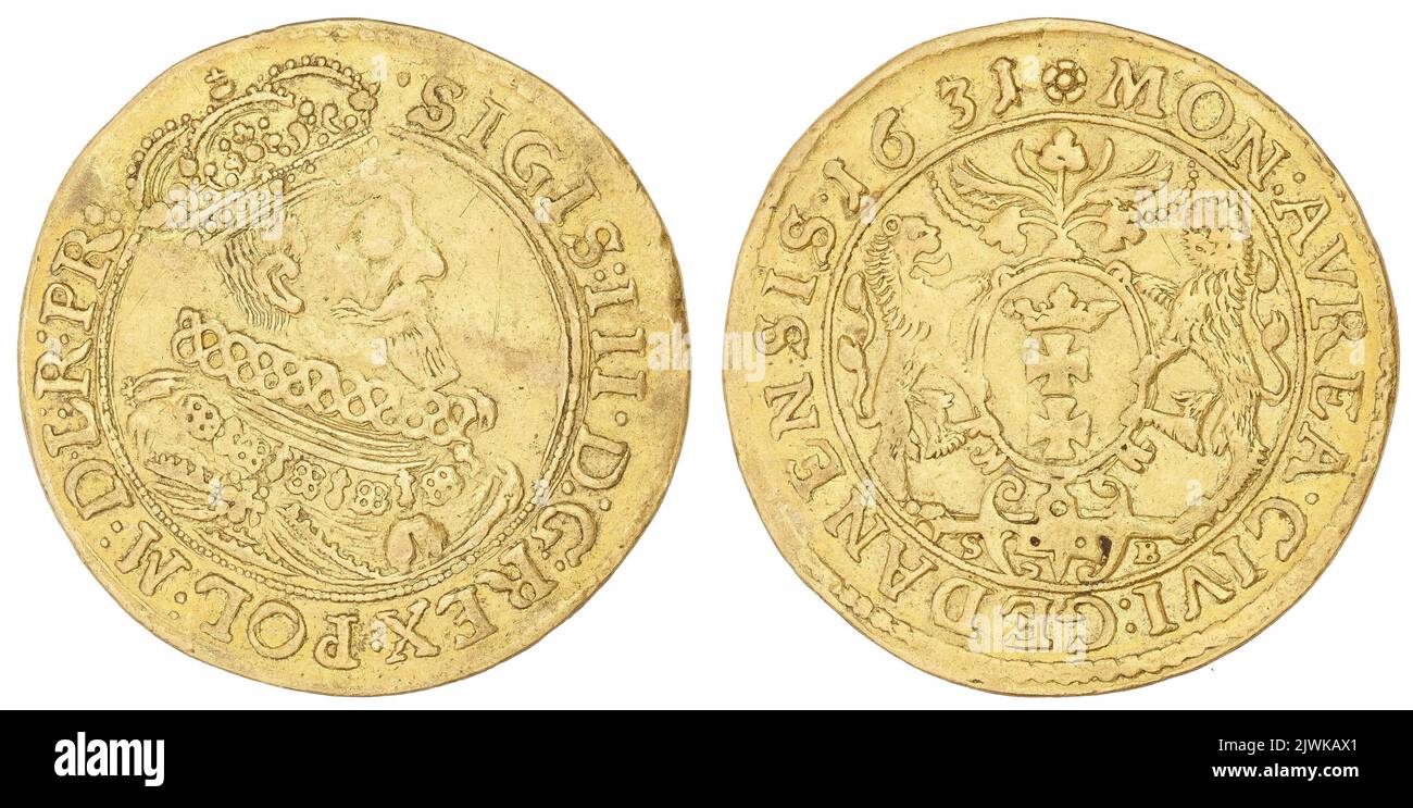 Gdańsk ducat. Zygmunt III Waza (król polski ; 1587-1632), ruler Stock ...