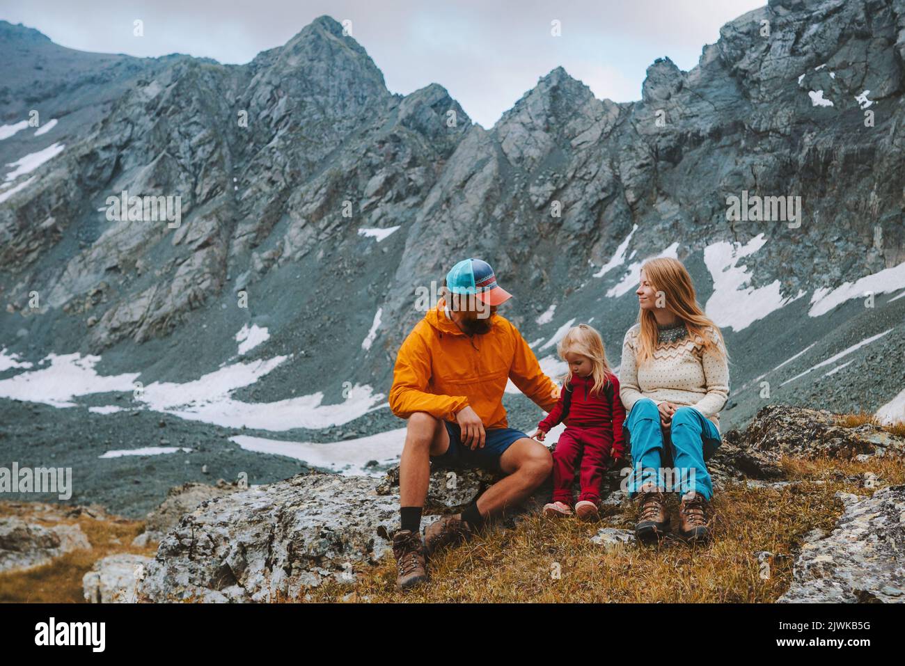 Family vacations in mountains travel adventure parents hiking with kid ...