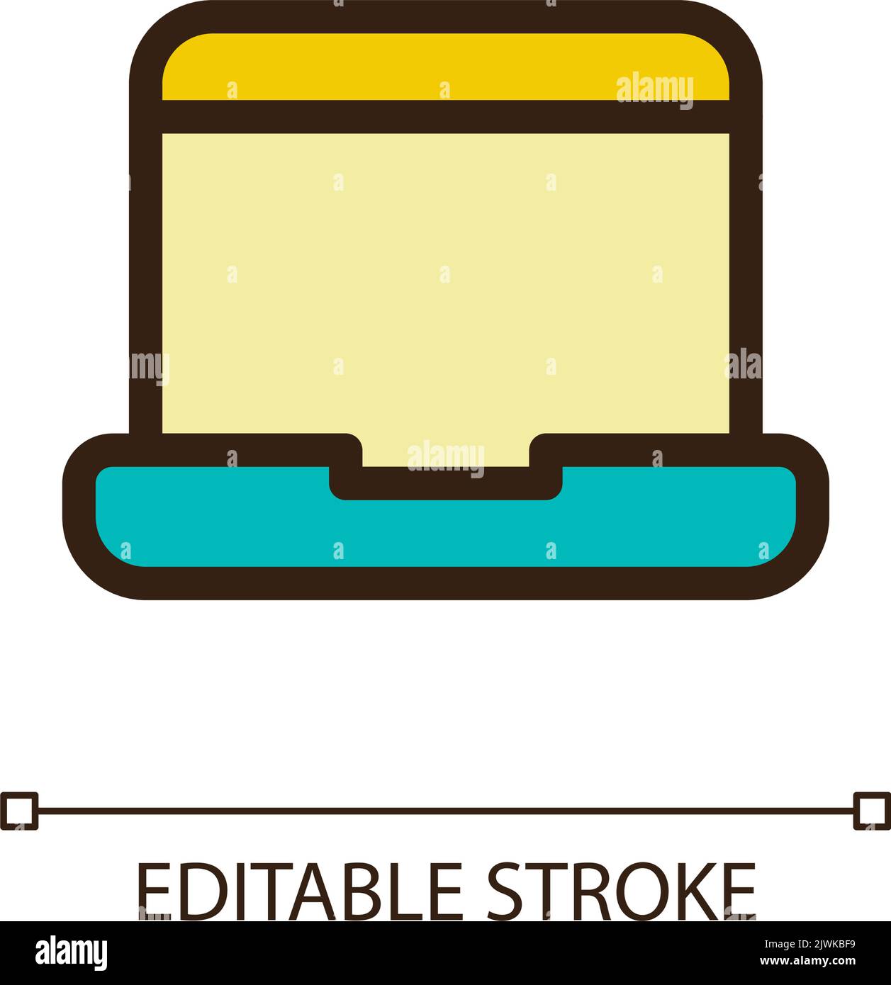 Laptop pixel perfect RGB color ui icon Stock Vector Image & Art - Alamy