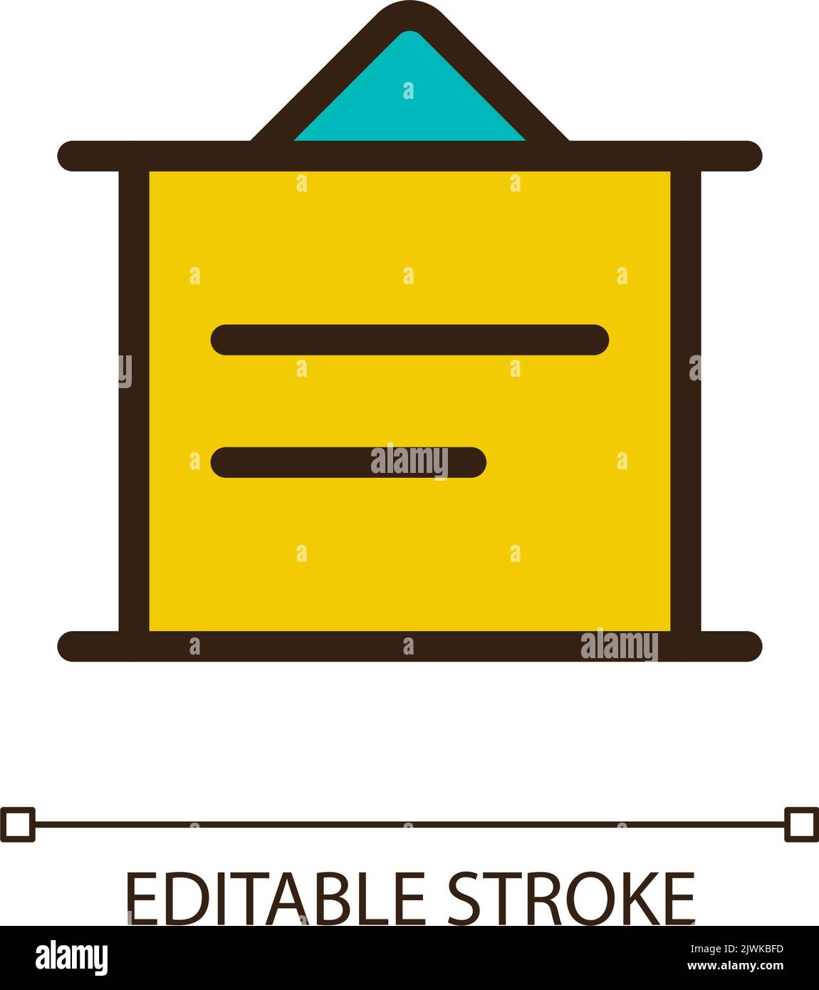 Projection screen for presentation pixel perfect RGB color ui icon ...