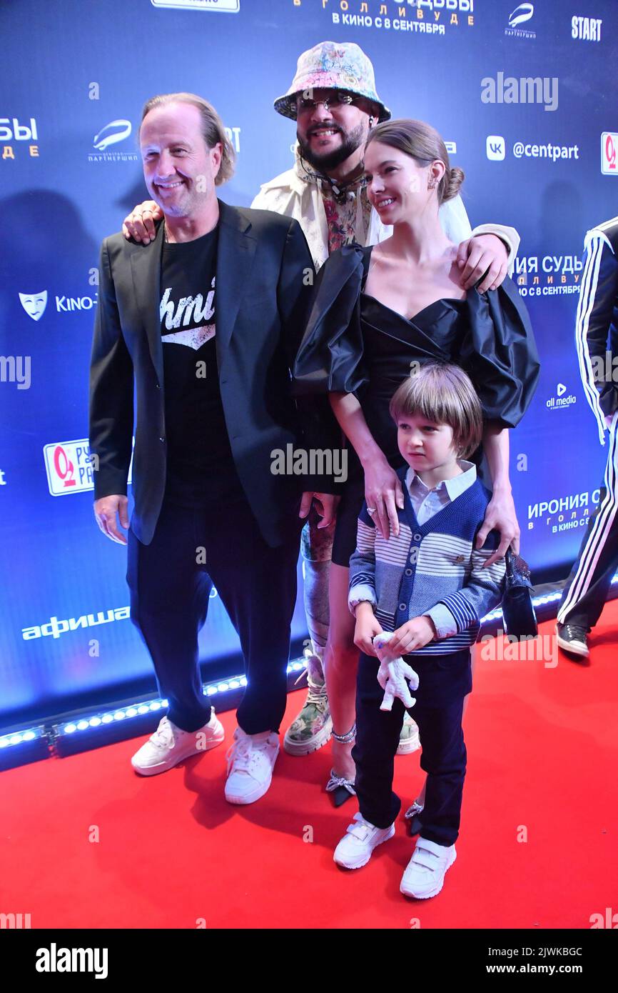 Moscow. The director Maryus Weisberg (at the left), the actress Natalya ...