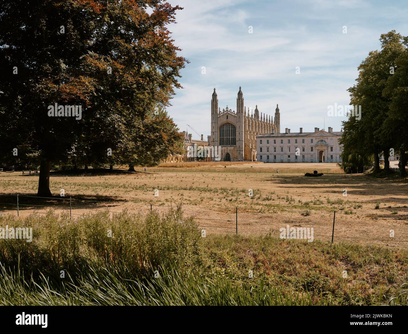 Autumn comes early at The Backs a view of Kings College Chapel, Clare ...