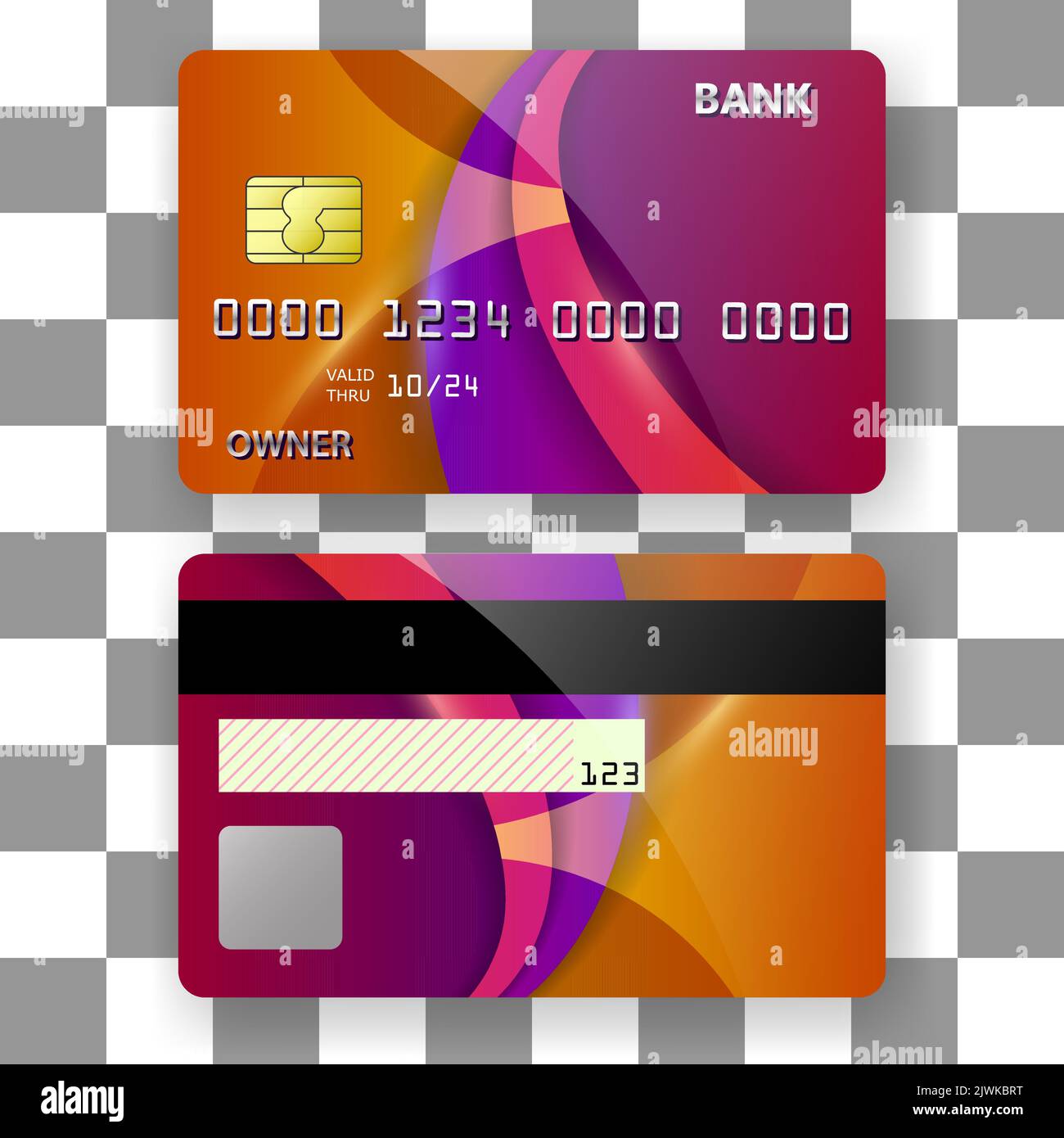 banking card template background pink stripe elegant design art ...