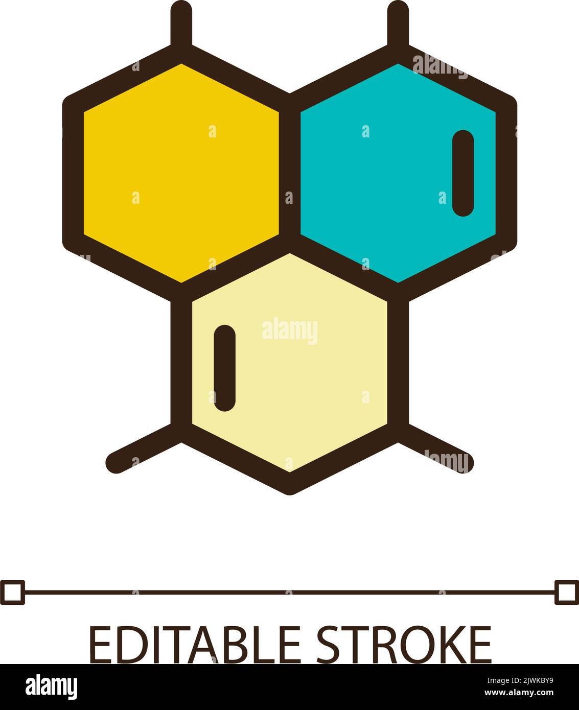 Chemical connections pixel perfect RGB color ui icon Stock Vector Image & Art - Alamy