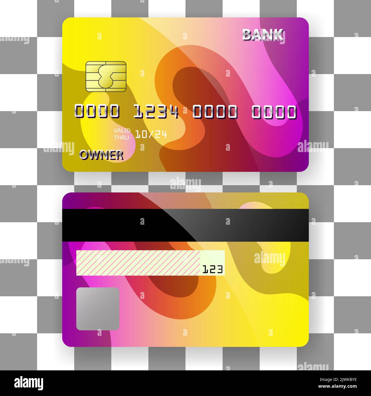 banking card template background pink stripe elegant design art ...