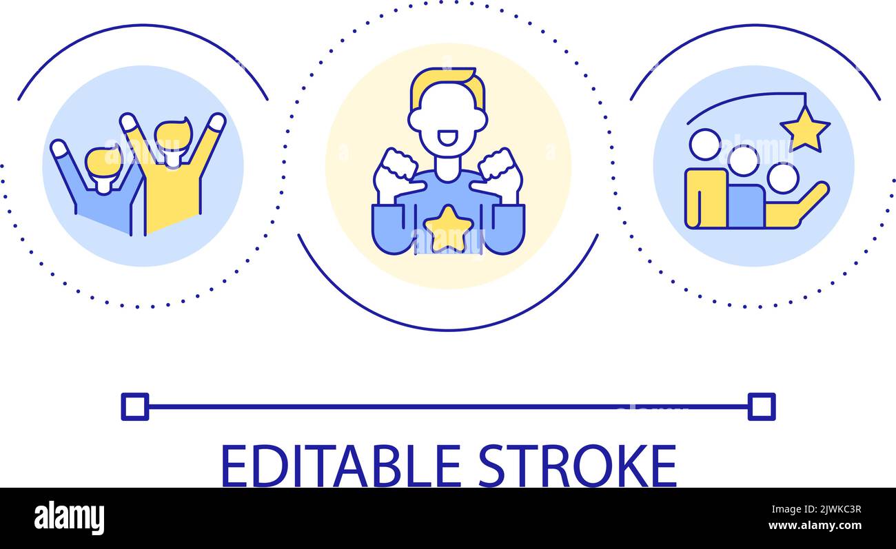 Popular person loop concept icon Stock Vector Image & Art - Alamy