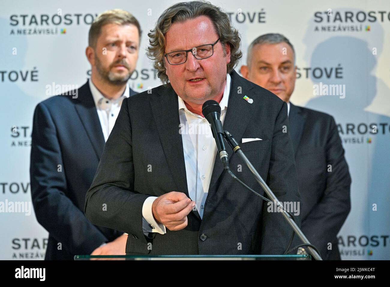 Prague, Czech Republic. 06th Sep, 2022. (L-R) STAN Chairman and ...