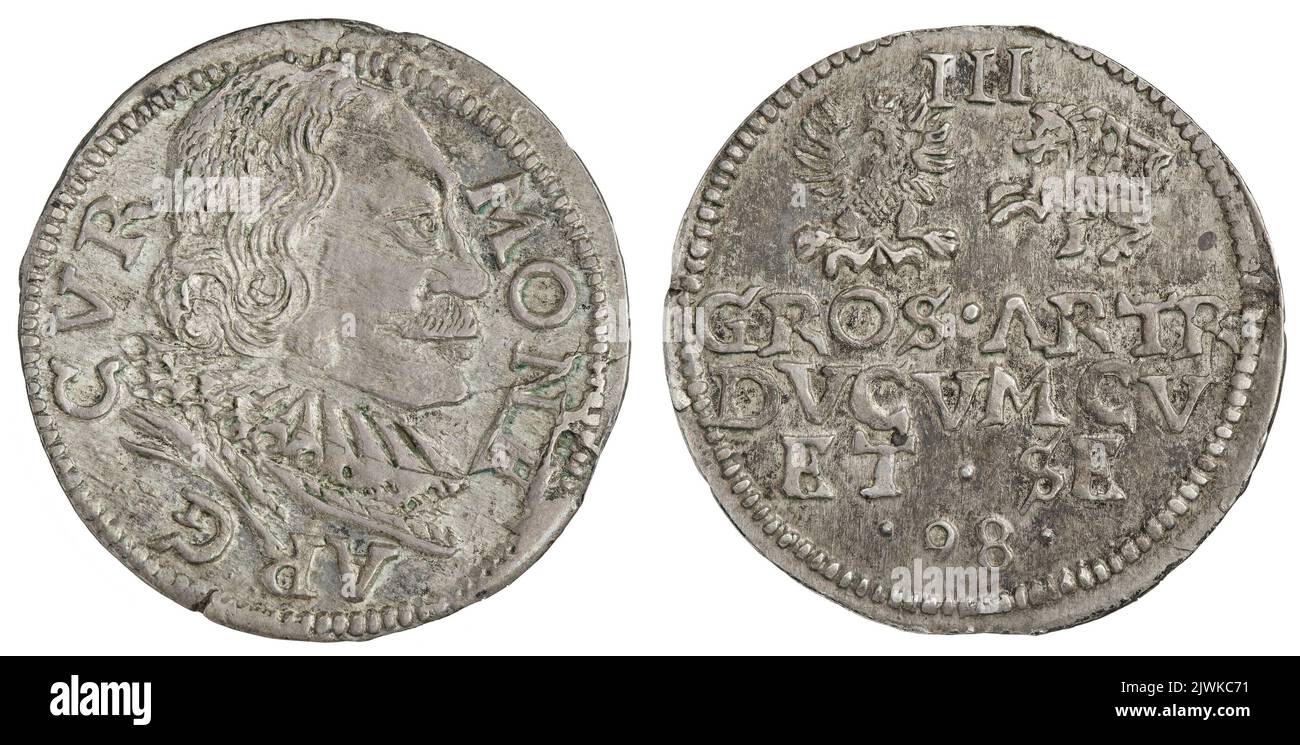 3 groschen (with bust of Wilhelm Kettler). Wilhelm Kettler (książę ...