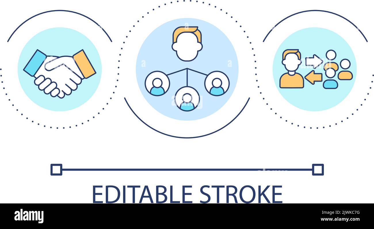 Partnership loop concept icon Stock Vector Image & Art - Alamy