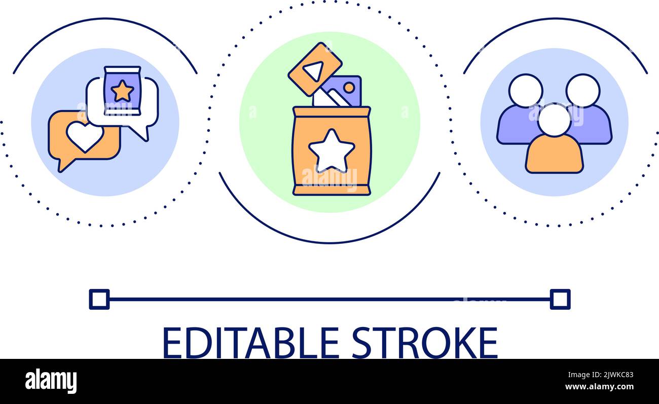 Content consumers loop concept icon Stock Vector Image & Art - Alamy