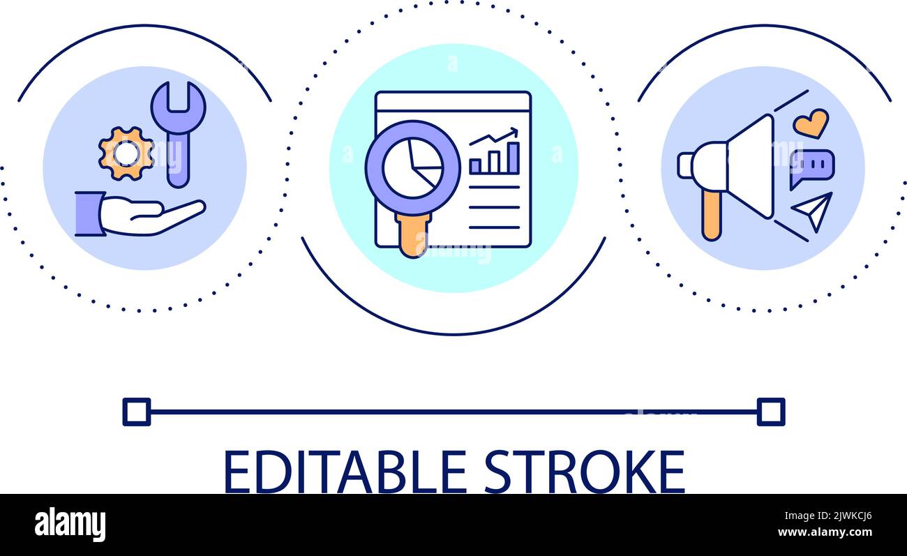 Promotional campaign data loop concept icon Stock Vector Image & Art ...