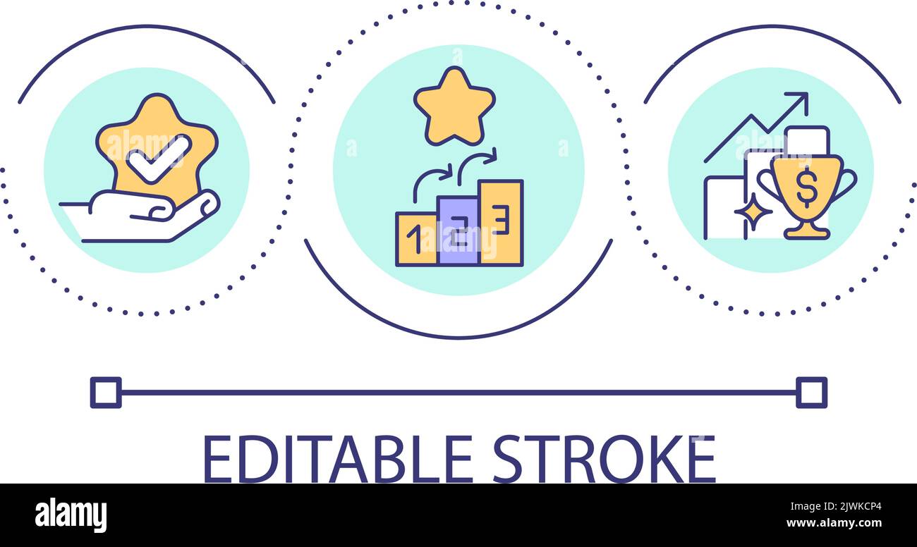 Development and achievement loop concept icon Stock Vector Image & Art ...