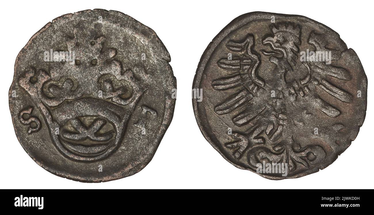 denarius. Zygmunt I Stary (król polski ; 1506-1548), ruler Stock Photo ...