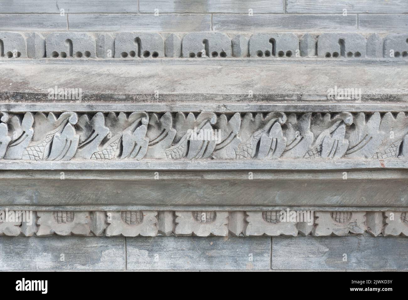 Traditional Balinese temple wall architectural decoration Stock Photo ...