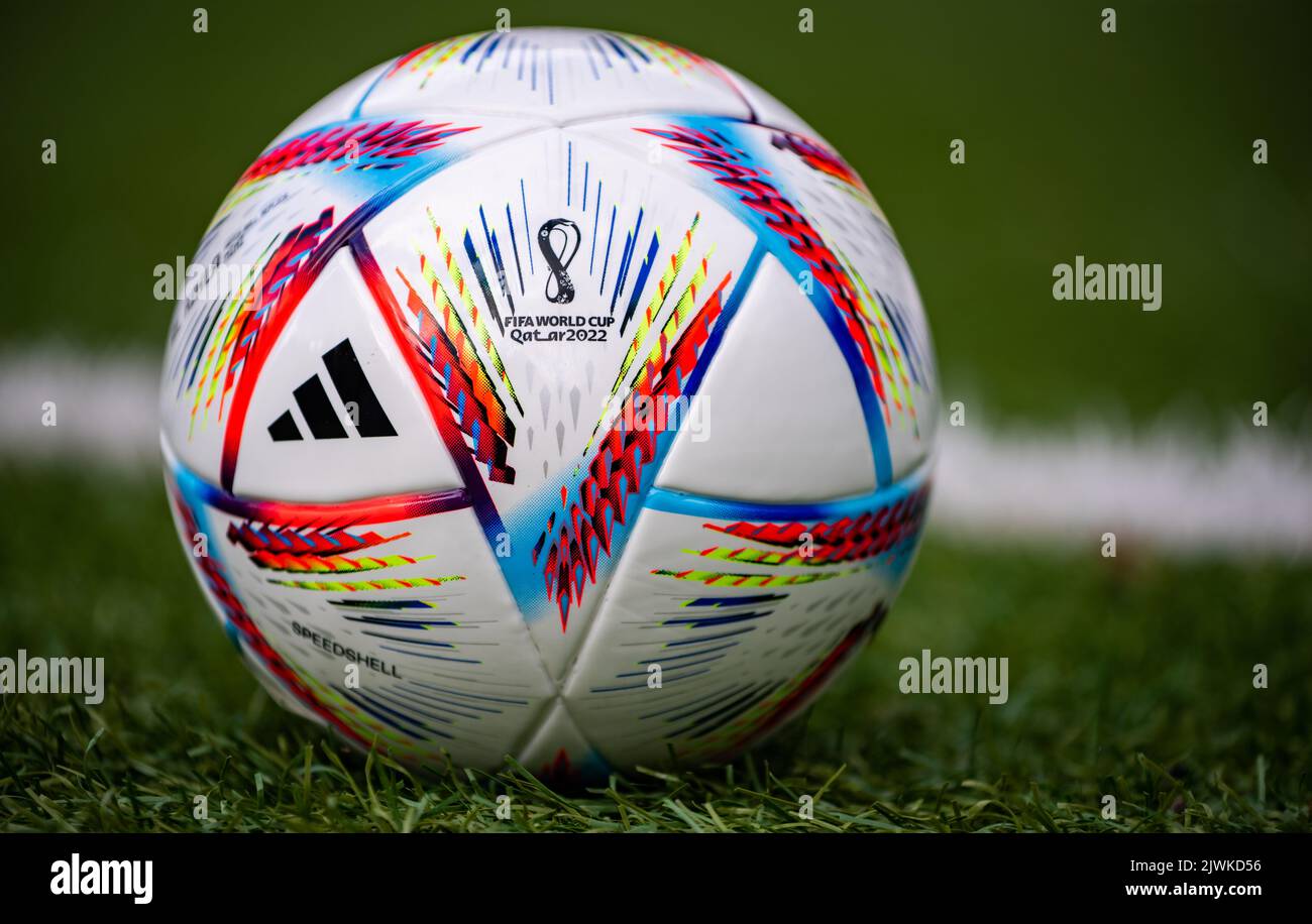 September 3, 2022, Doha, Qatar. The official ball of the FIFA World Cup ...