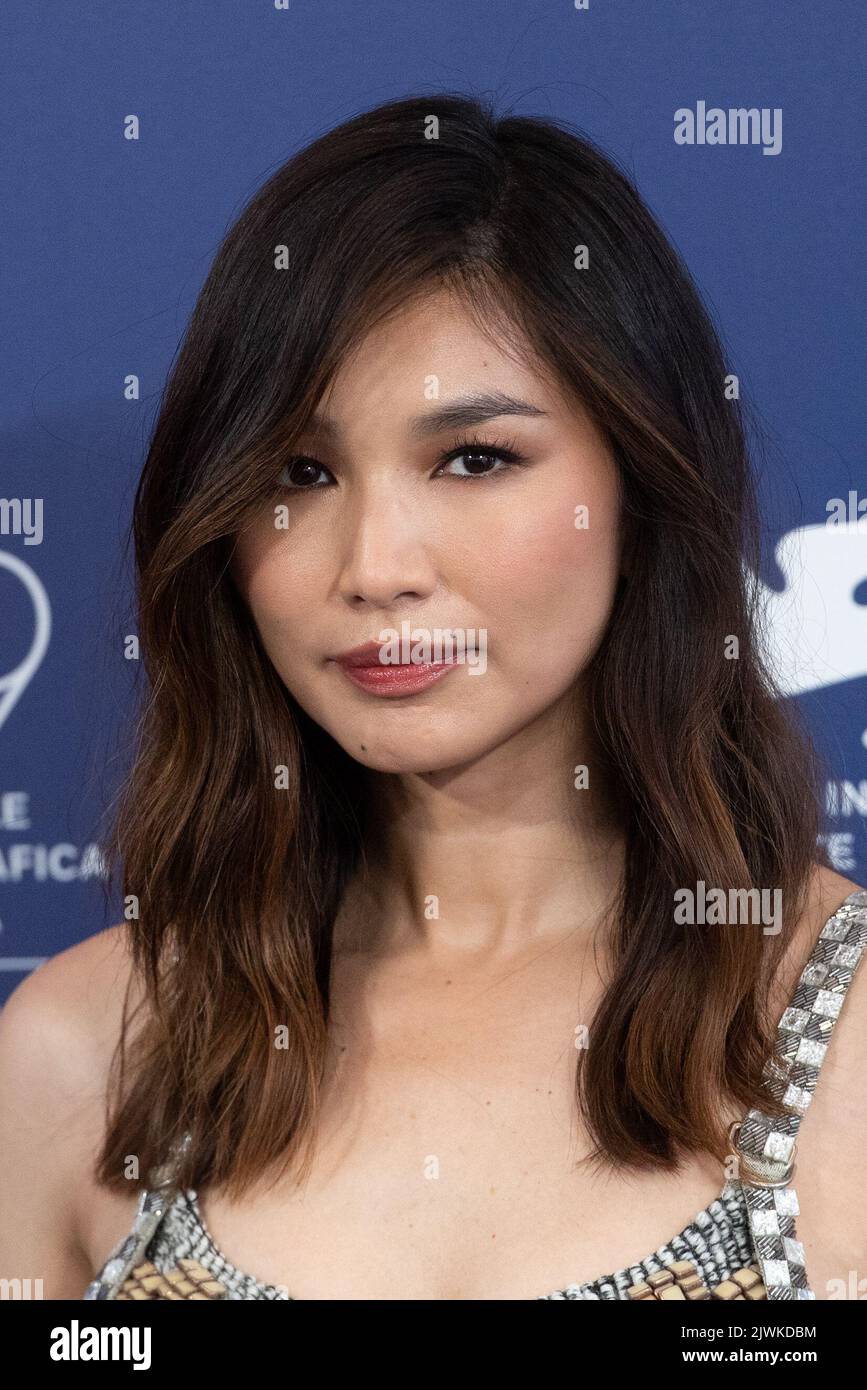 Gemma Chan attends the photocall for "Don't Worry Darling" at the 79th ...