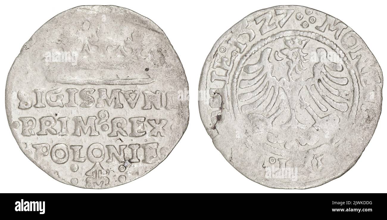 groschen. Zygmunt I Stary (król polski ; 1506-1548), ruler Stock Photo ...