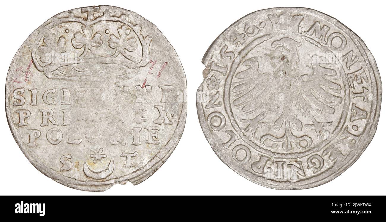 groschen. Zygmunt I Stary (król polski ; 1506-1548), ruler Stock Photo ...