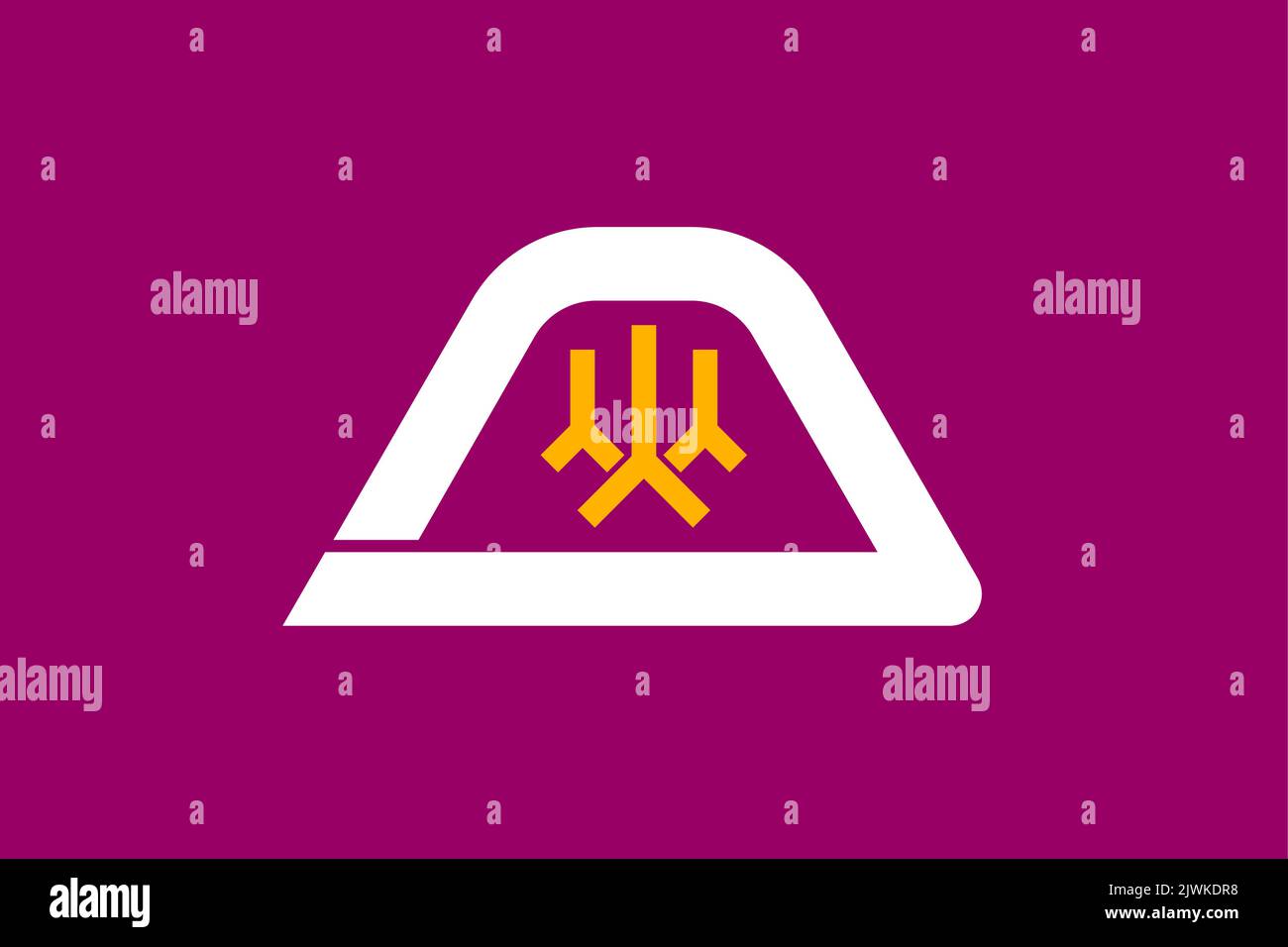 Yamanashi prefecture flag Stock Vector Images - Alamy