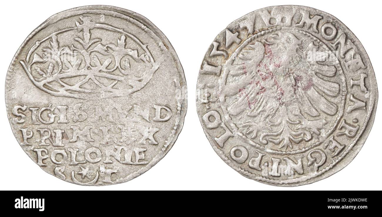 groschen. Zygmunt I Stary (król polski ; 1506-1548), ruler Stock Photo ...
