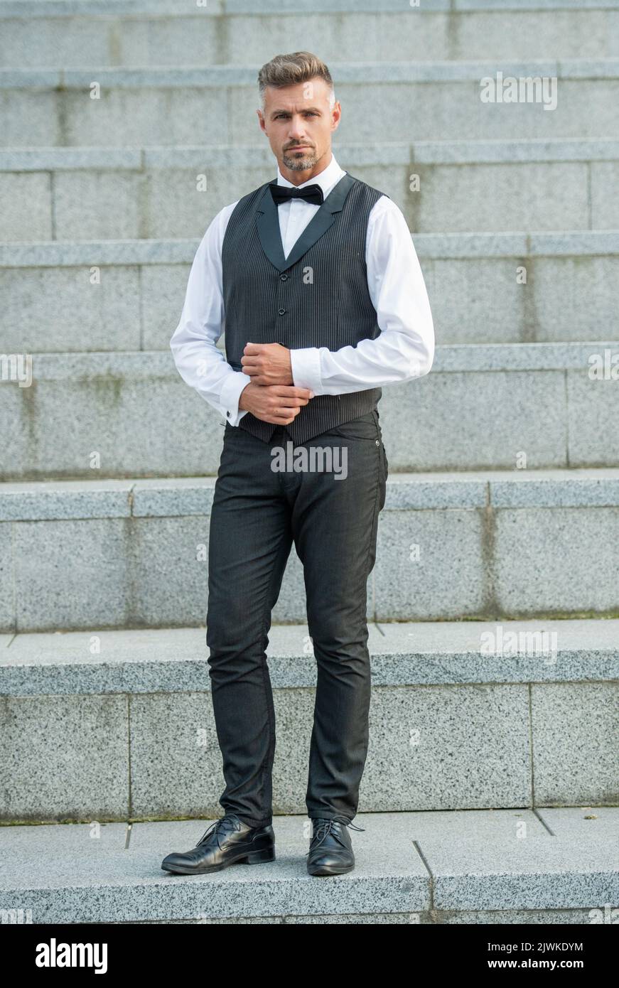 hoary man in formalwear. formal fashion for man. elegant man wearing ...