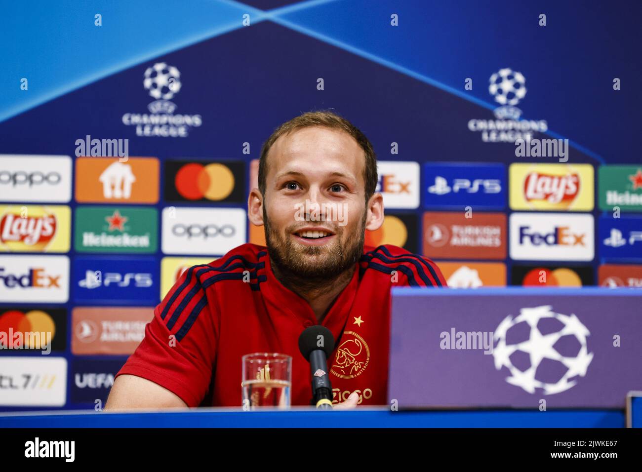 AMSTERDAM - Daley Blind during the press conference prior to the ...